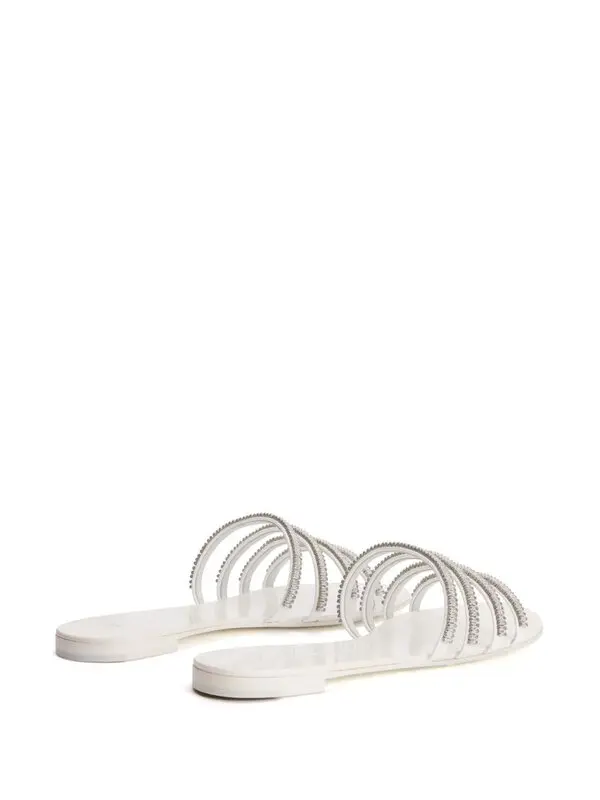 GIUSEPPE ZANOTTI Iride Crystal-embellished Sandals - White