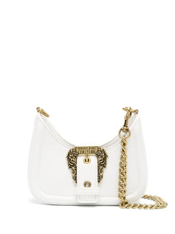 Versace Barocco-buckle Mini Bag - White