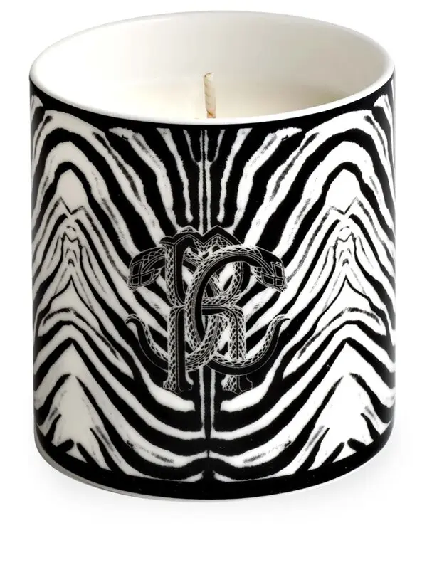 Roberto Cavalli Zebra Scented Candle - Black