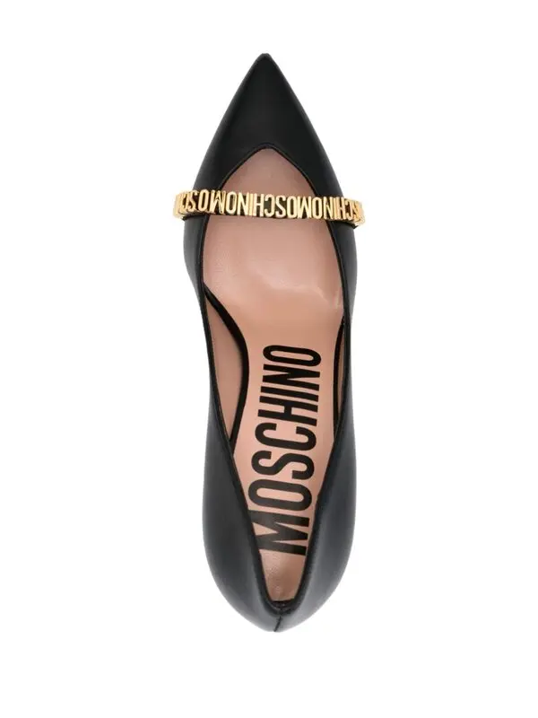 Moschino 100mm Logo-lettering Pumps