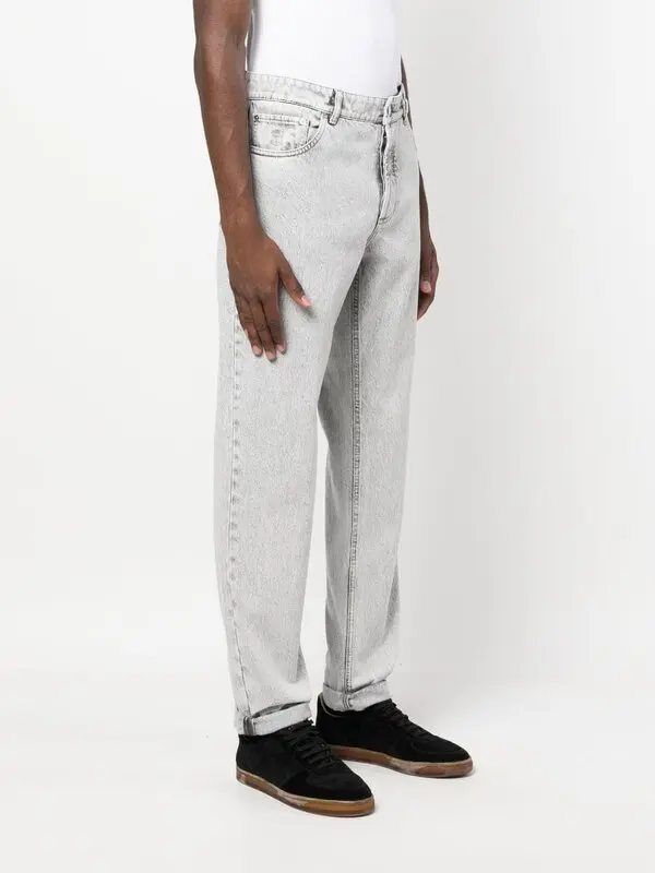 Brunello Cucinelli Mid-rise Tapered-leg Jeans