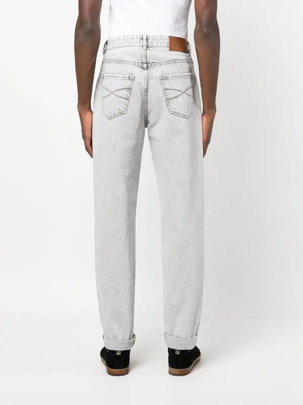 Brunello Cucinelli Mid-rise Tapered-leg Jeans