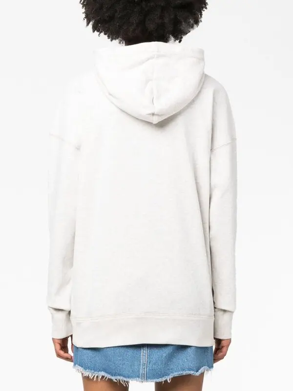 MARANT ETOILE Logo Print Cotton Blend Hoodie