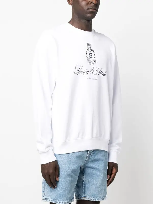 SPORTY & RICH Logo-print Sweatshirt
