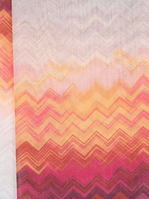 Missoni Zig-zag Print Scarf - Orange