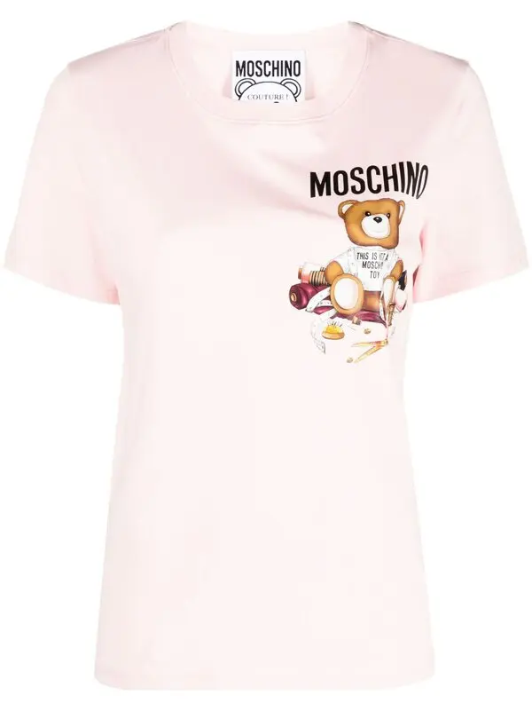 Moschino Teddy Bear-motif Cotton T-shirt