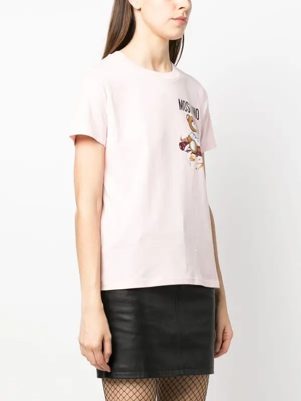 Moschino Teddy Bear-motif Cotton T-shirt