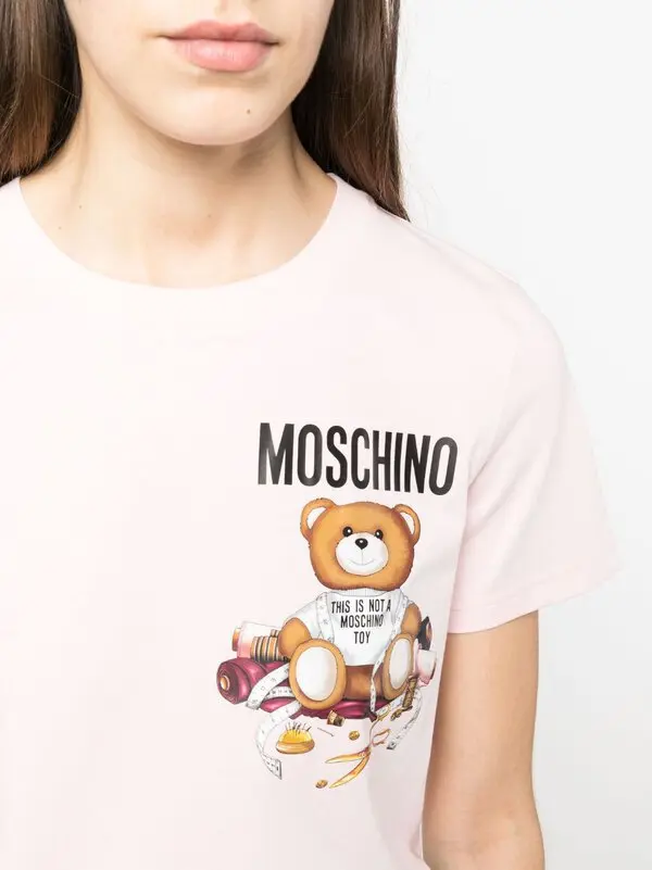 Moschino Teddy Bear-motif Cotton T-shirt