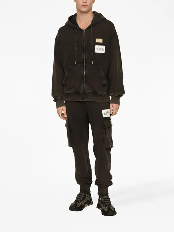 Dolce & Gabbana Logo-patch Tapered Cargo Trousers