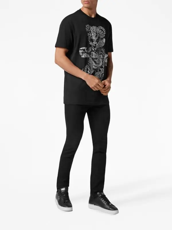 Philipp Plein Paisley Teddy Bear-print T-shirt
