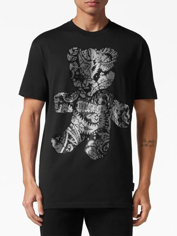 Philipp Plein Paisley Teddy Bear-print T-shirt