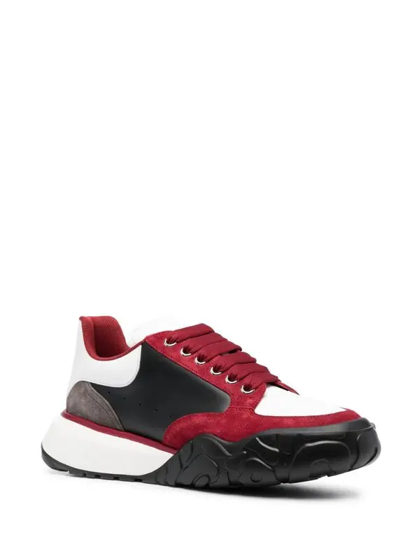 Alexander McQueencolour block lo-top trainers Alexander Mcqueen Oversized Colour-block Panel Sneakers In  main image 4