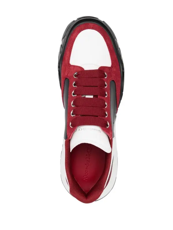 Alexander Mcqueen Colour-Block Leather Low-Top Sneakers In  display picture 2