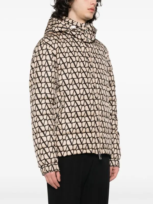 Valentino Garavani Toile Iconographe Down Jacket - Neutrals