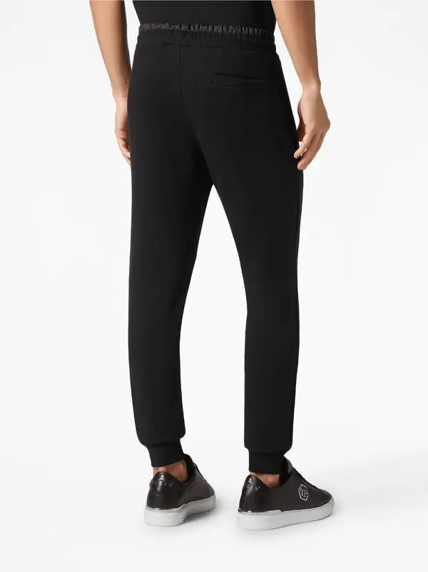 Philipp Plein Logo-patch Drawstring Track Pants - Black