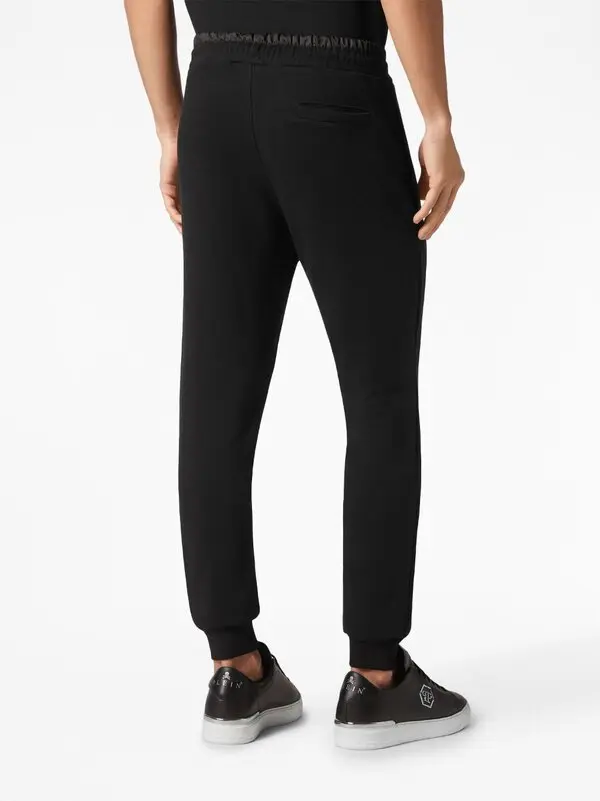 Philipp Plein Logo-patch Drawstring Track Pants - Black