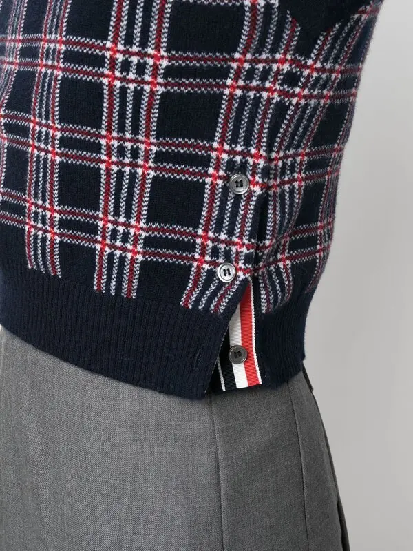 Thom Browne Cropped Crew-neck Shell Top
