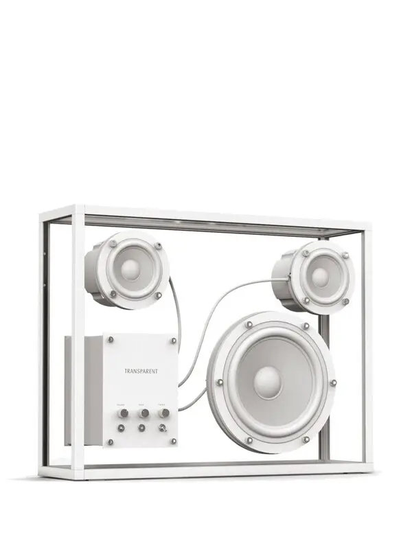 TRANSPARENT Large Speaker - White