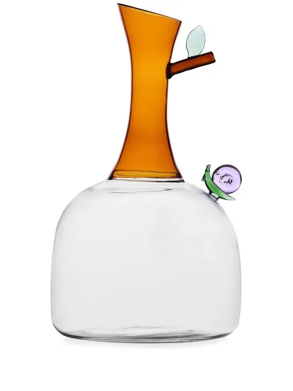 ICHENDORF MILANO Snail Glass Decanter - White