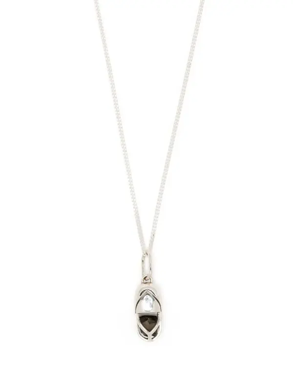 CAPSULE ELEVEN Onyx Pendant Necklace - Silver