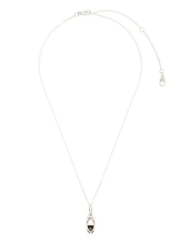 CAPSULE ELEVEN Onyx Pendant Necklace - Silver