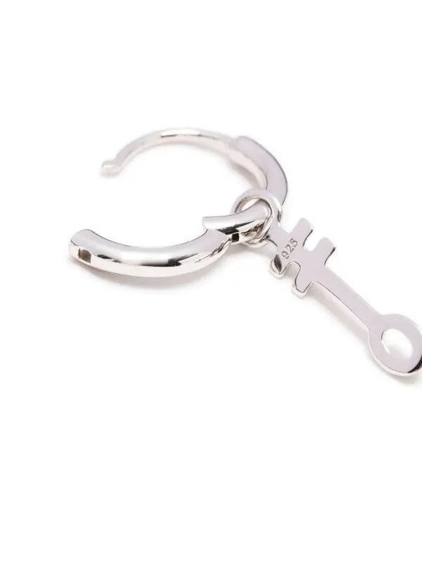 CAPSULE ELEVEN Nefer Symbol Hoop Earring - Silver
