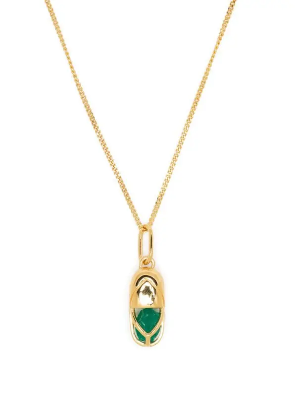 CAPSULE ELEVEN Onyx Pendant Necklace - Gold