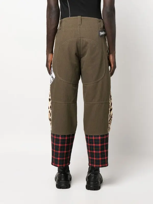 Moschino Mix-print Straight-leg Trousers