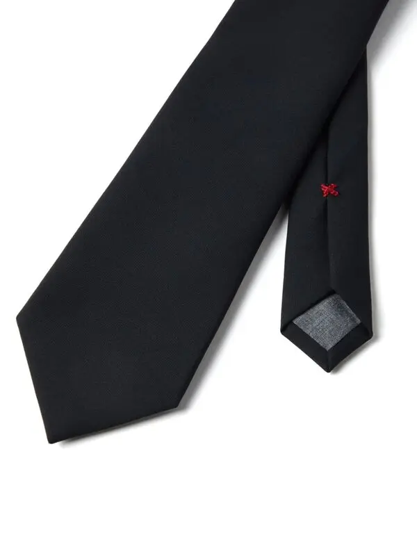 Brunello Cucinelli Pointed-tip Neck Tie - Black