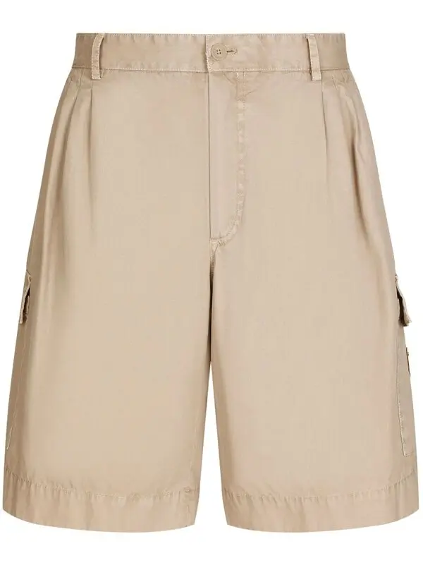 Dolce & Gabbana High-waisted Cargo Shorts - Neutrals