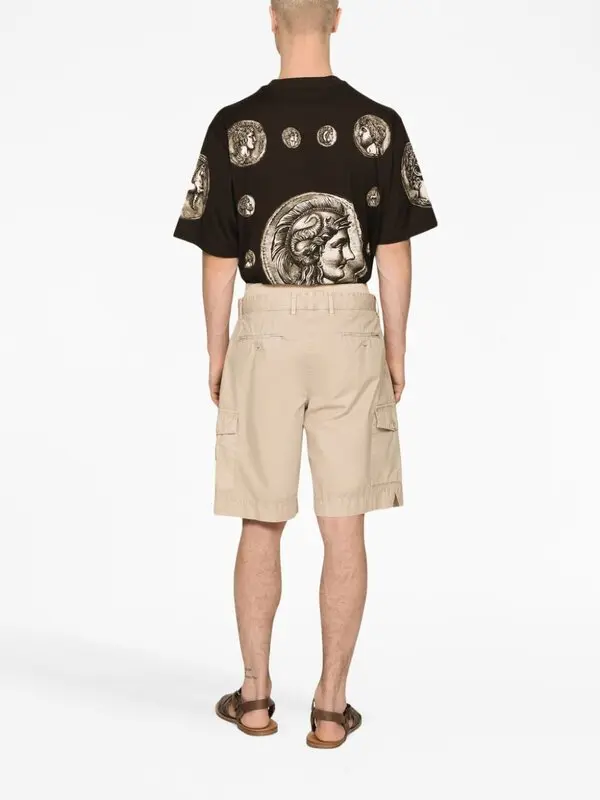 Dolce & Gabbana High-waisted Cargo Shorts - Neutrals
