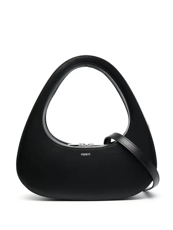 Coperni Swipe Mini Leather Top Handle Bag - Black