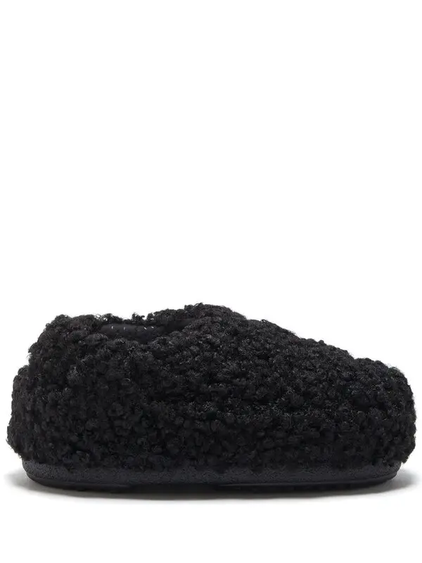 Moon Boot Faux-curly-fur Slippers