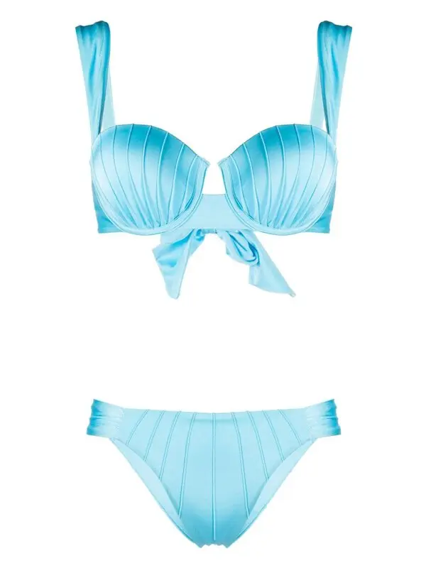 NOIRE SWIMWEAR Underwire Bikini Set - Blue