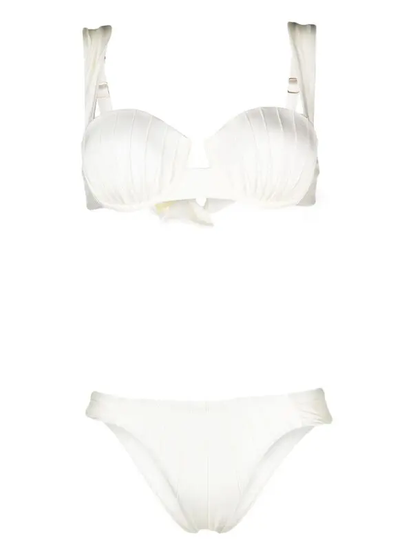 NOIRE SWIMWEAR Tie-fastening Bikini Set - Neutrals