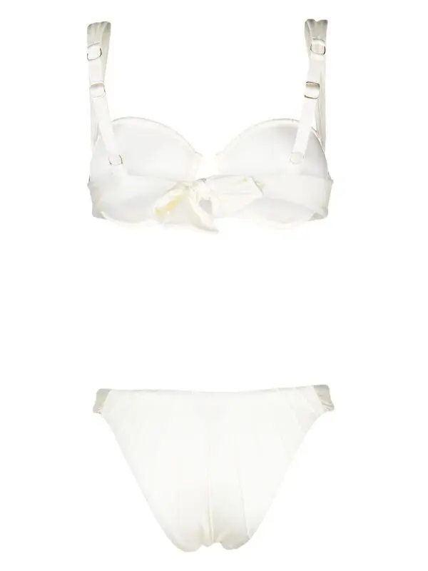 NOIRE SWIMWEAR Tie-fastening Bikini Set - Neutrals