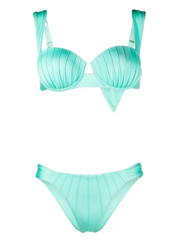 NOIRE SWIMWEAR Underwire Bikini Set - Blue