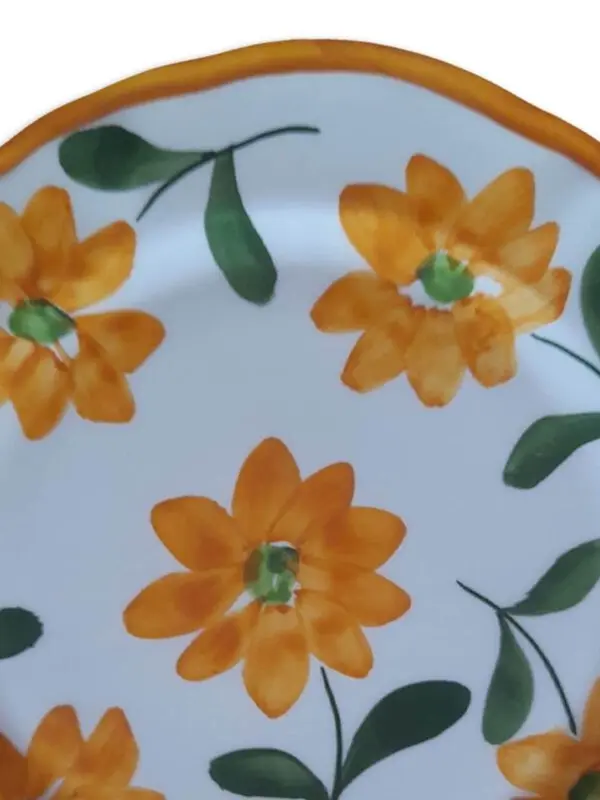LES-OTTOMANS Hand-painted Porcelain Plate - White