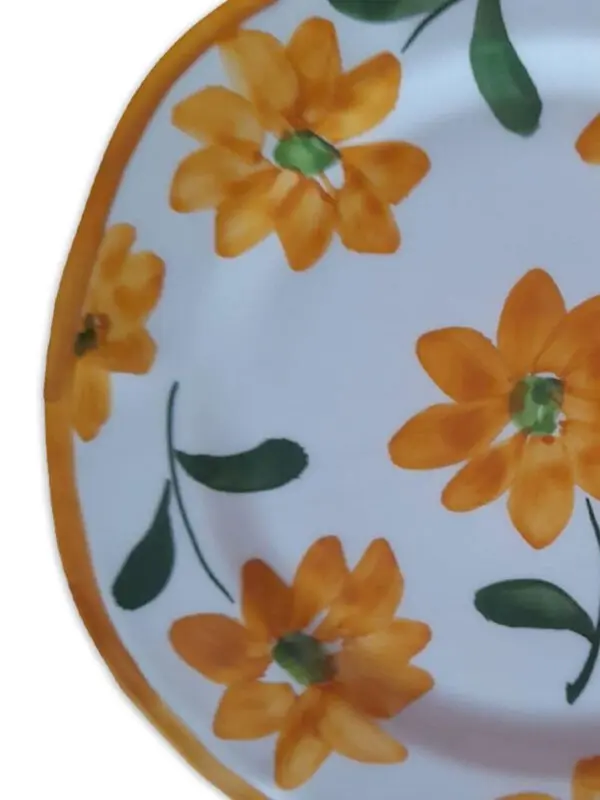 LES-OTTOMANS Hand-painted Porcelain Plate - White