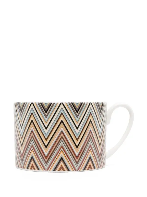 Missoni Set Of Six Zigzag-print Tea Cup Set - White