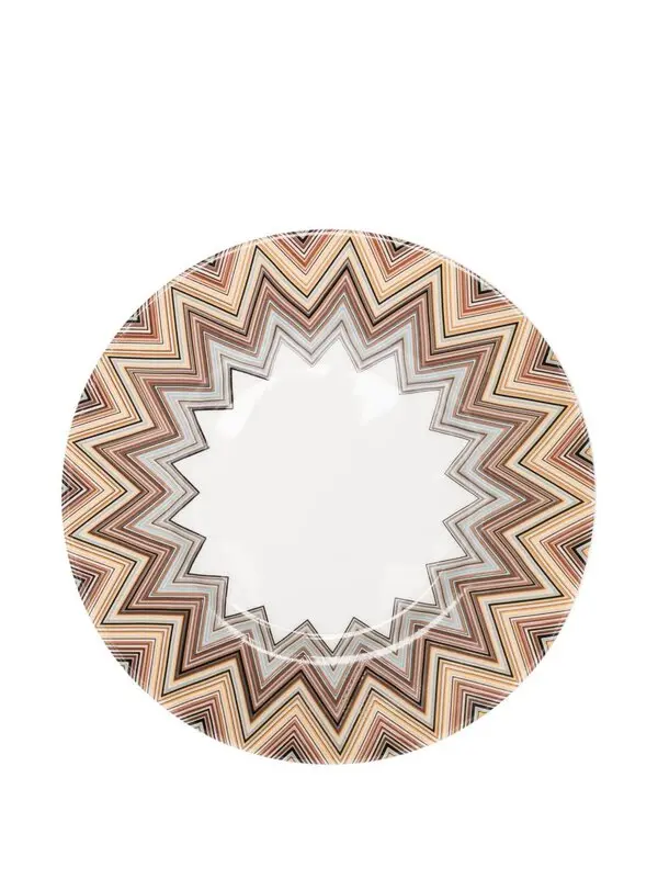 Missoni Set Of Six Zigzag-print Tea Cup Set - White