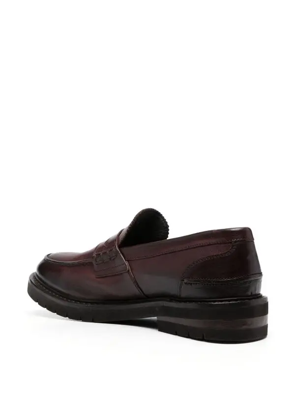 Moma Nairobi Penny-slot Leather Loafers