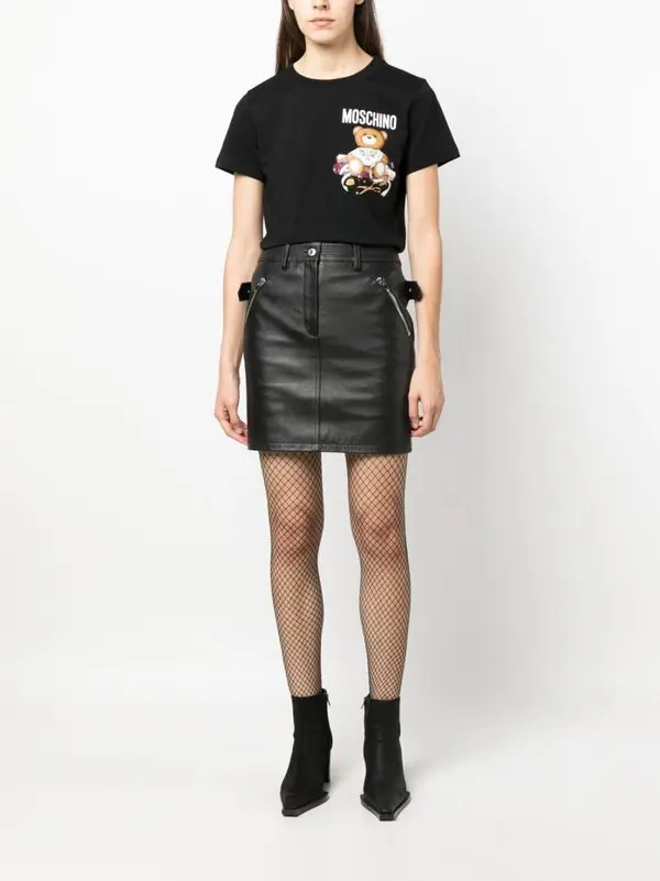 Moschino Cotton T-shirt With Teddy Bear Motif