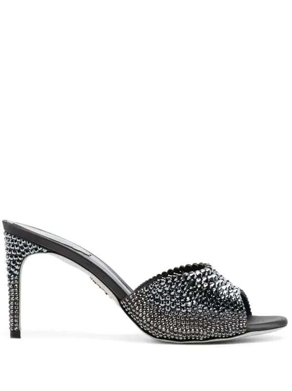 Rene Caovilla Crystal-embellished Leather Sandals