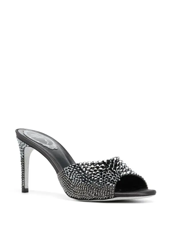 Rene Caovilla Crystal-embellished Leather Sandals
