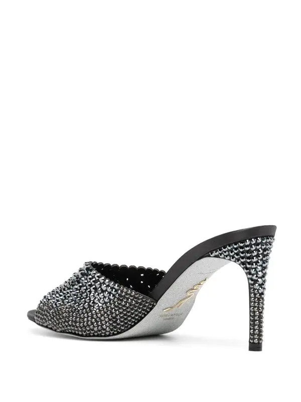 Rene Caovilla Crystal-embellished Leather Sandals