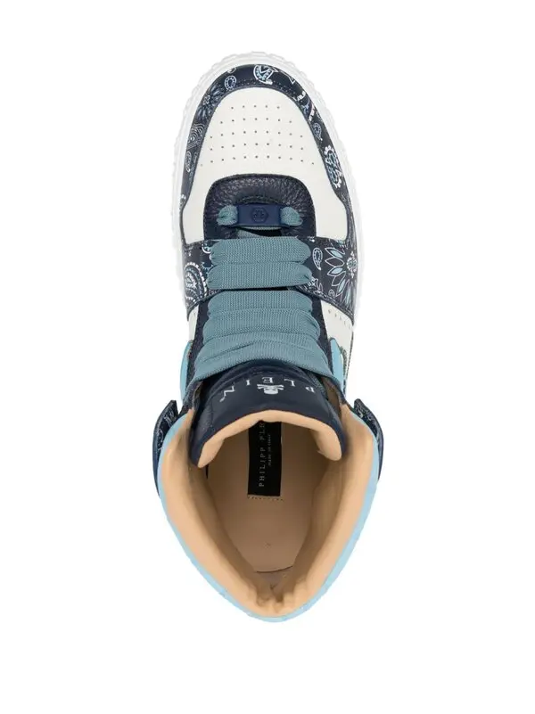 Philipp Plein Paisley-print Hi-top Sneakers