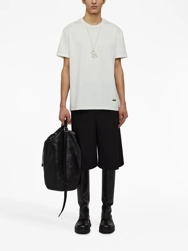 JIL SANDER Logo-plaque Cotton T-shirt - White