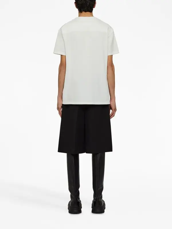 JIL SANDER Logo-plaque Cotton T-shirt - White
