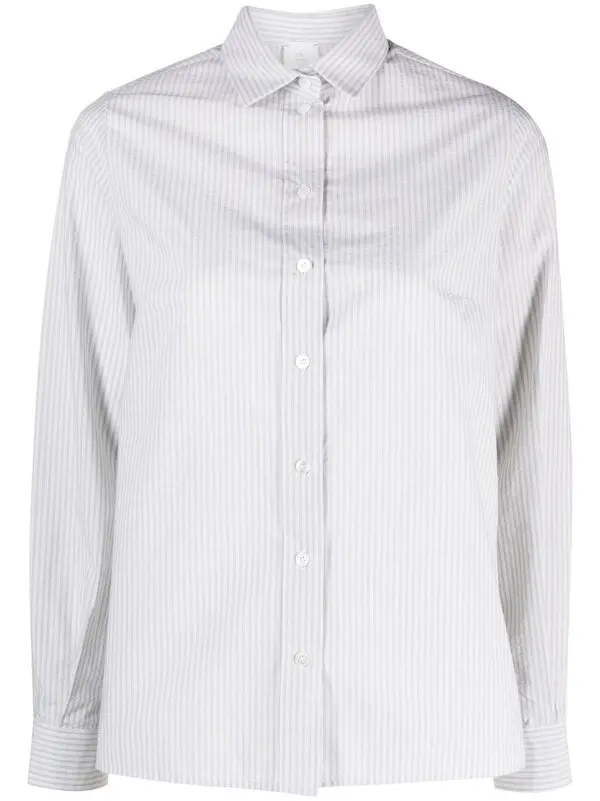 Eleventy Long-sleeve Striped Shirt